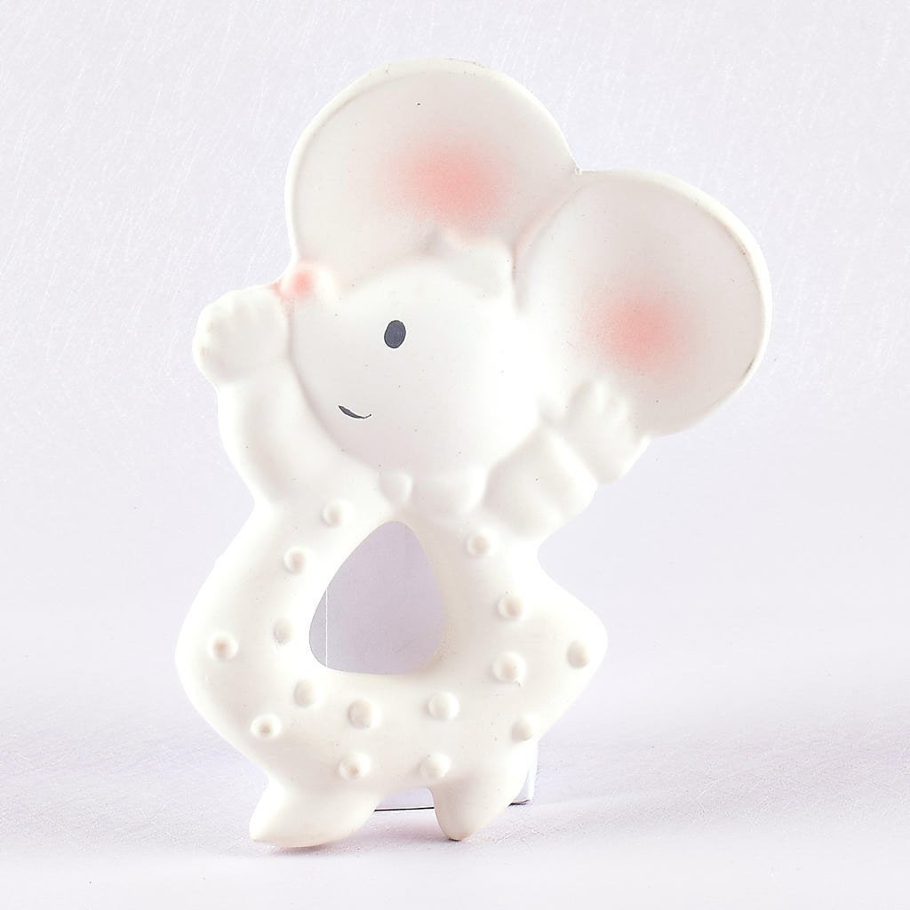 Meiya the Mouse - Organic Natural Rubber Teether – Tikiri Toys Sri Lanka